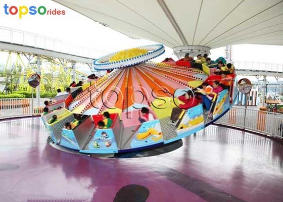 Steel Fiberglass Amusement Park Rides 380V Bellarina Hully Gully Ride