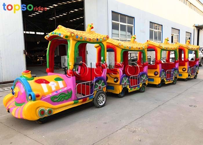 16 Seats Mini Electric Train Shopping Mall Trackless Toy Train Battery ...